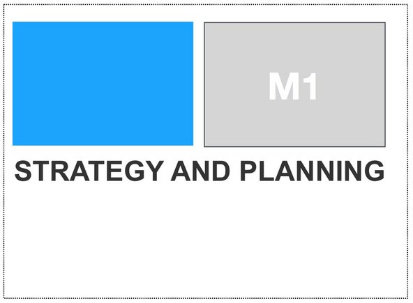 M1 Strategy and Planning - Bohemia Market